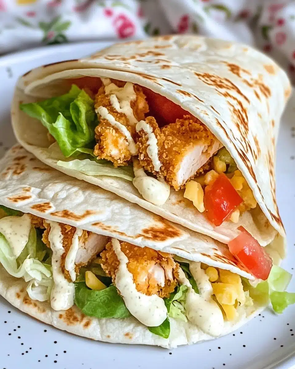 Crispy Chicken Wrap Recipe - Ultimate Crispy Chicken Delight