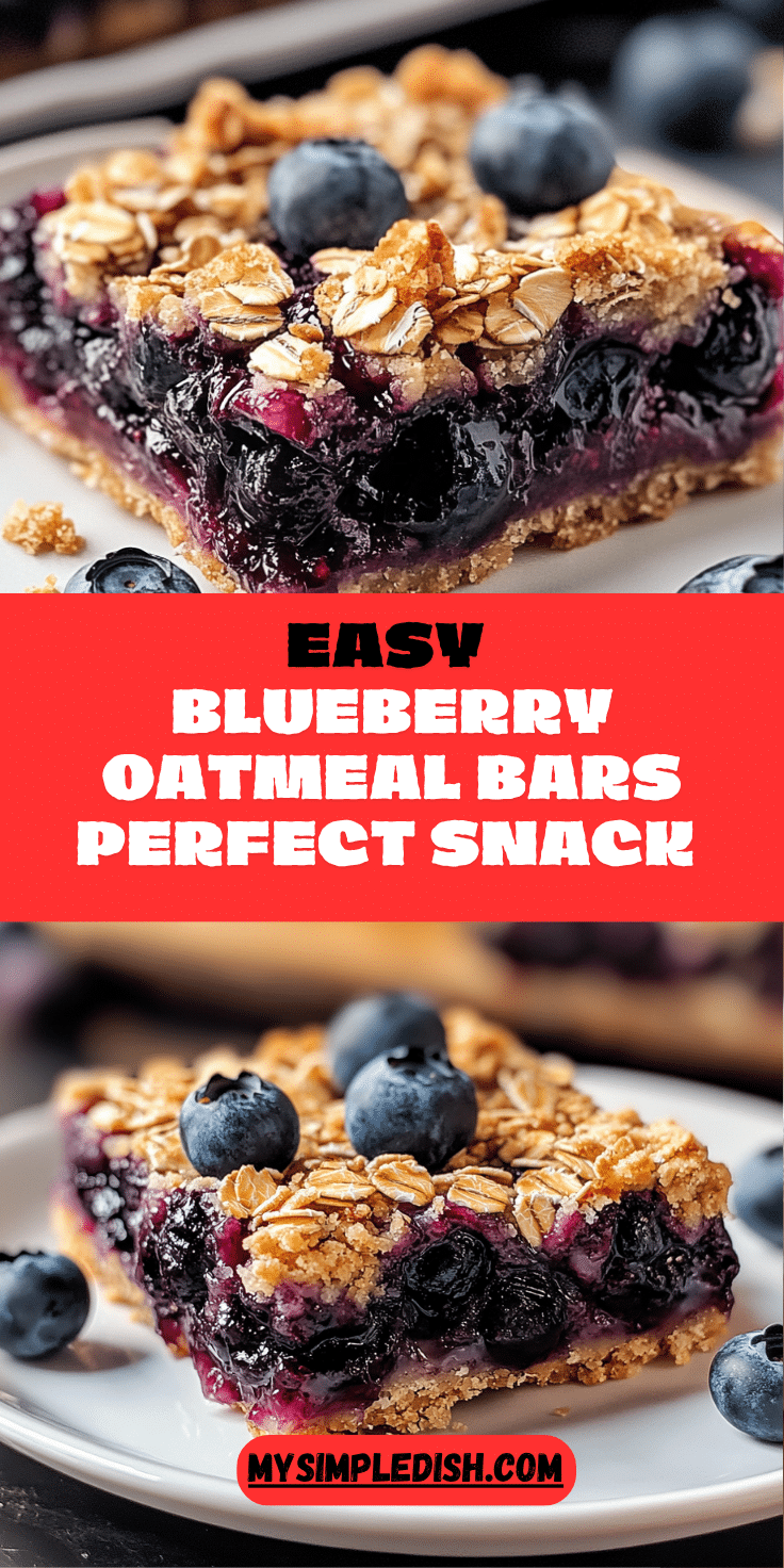 Blueberry Oatmeal Bars Recipe - Summery & Irresistible
