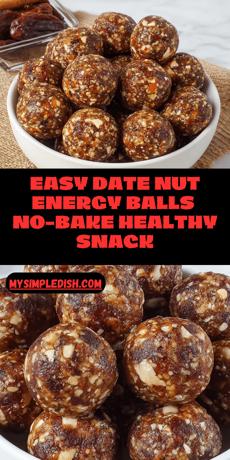 Date Nuts Energy Balls Recipe - Wholesome & Quick Energy Snack