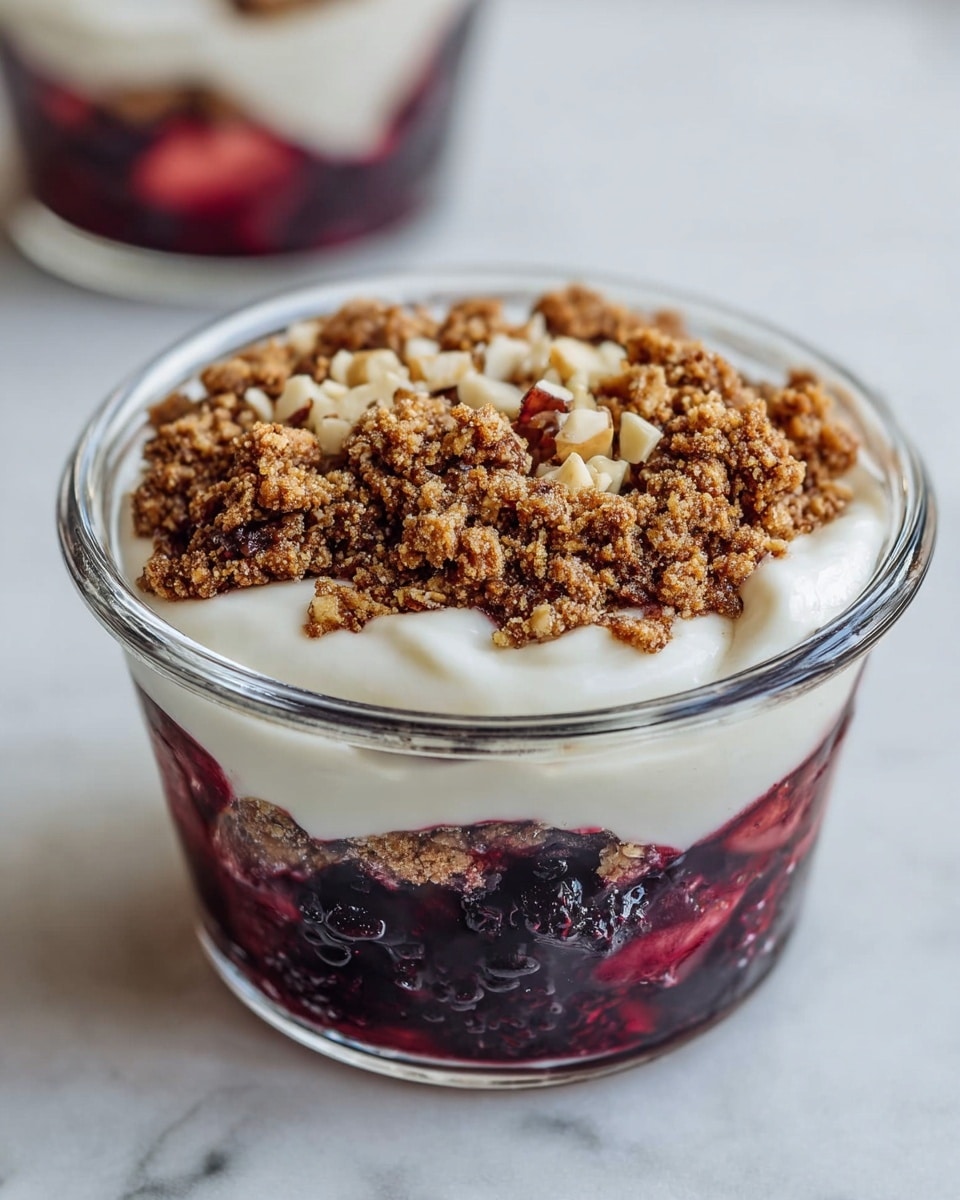 High Protein Berry Crumble with Nutty Toppings – Delicious & Healthy