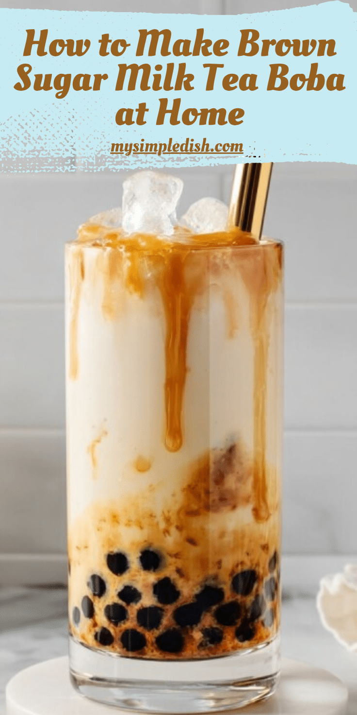 Brown Sugar Milk Tea Boba - Irresistible and Creamy Delight