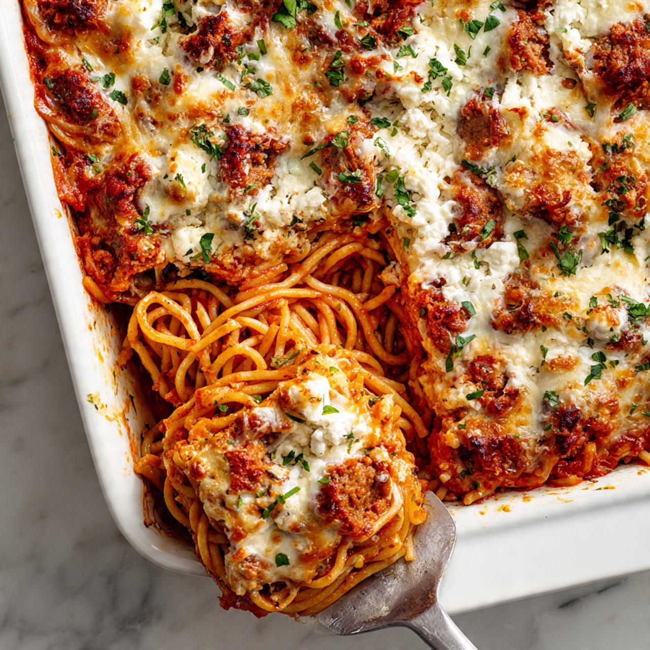 Baked Spaghetti with Cream Cheese - Cozy, Cheesy Pasta Dish