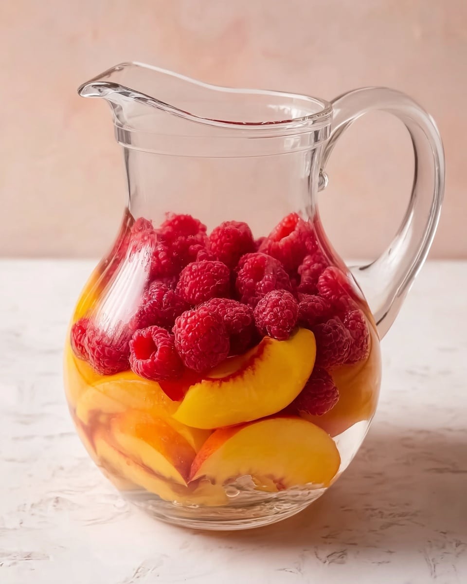 Sparkling Peach Sangria - Refreshing Summer Fruit Cocktail