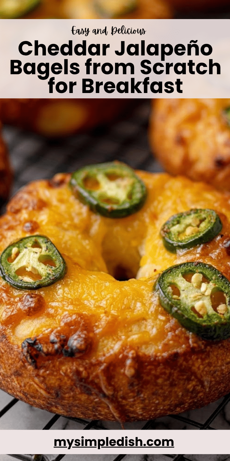 Cheddar Jalapeño Bagels: Spicy, Cheesy Homemade Bagels