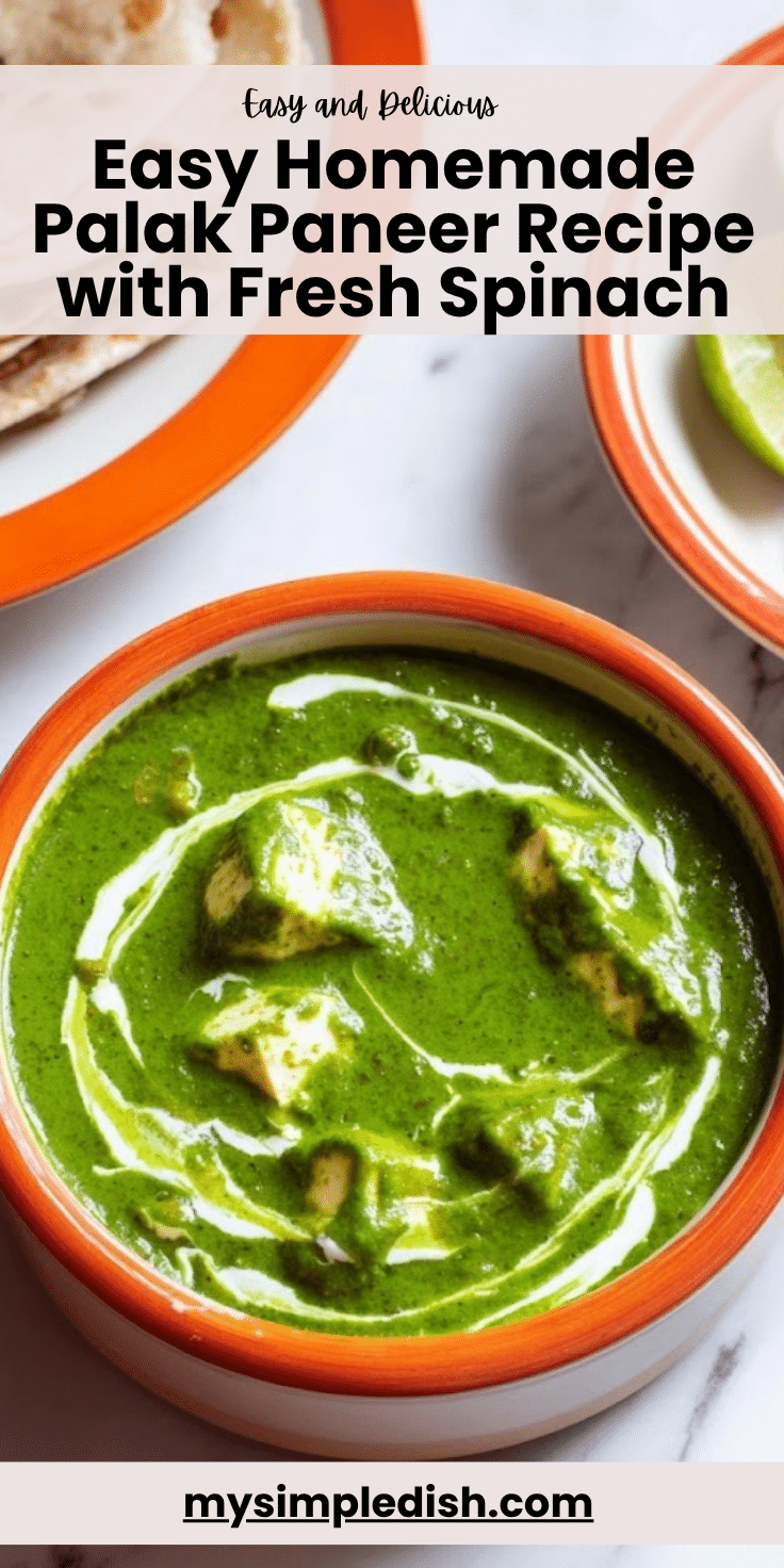 Palak Paneer: Creamy Spinach and Cottage Cheese Indian Dish