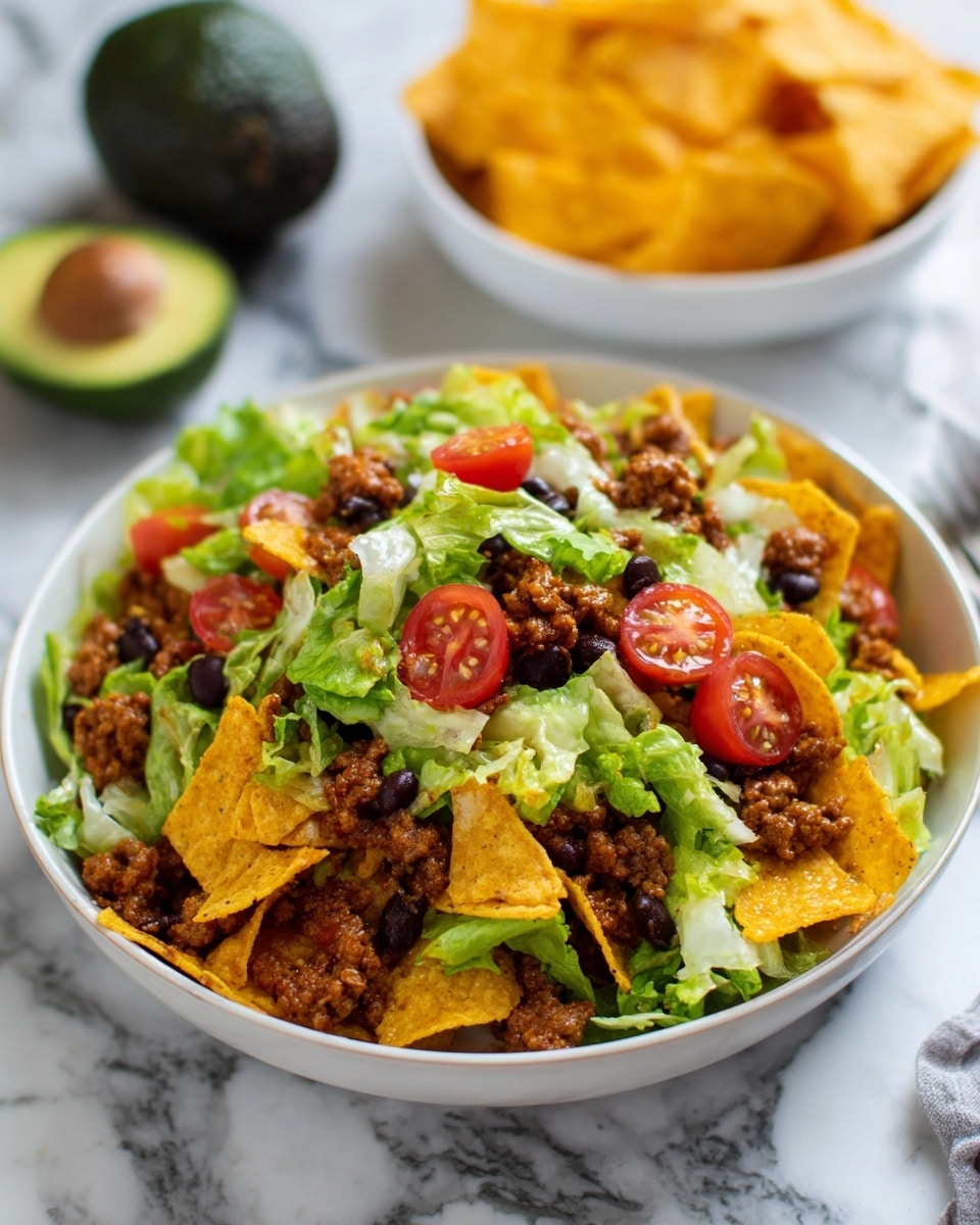 Dorito Taco Salad – Delicious & Crunchy Vegan Taco Bowl